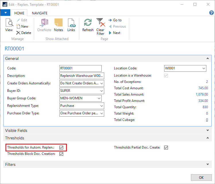 How to: Set Up Thresholds